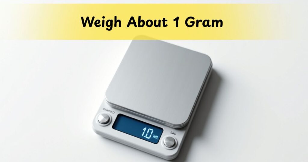 24 Most Common Things That Weigh About 1 Gram: Your Complete Weight ...