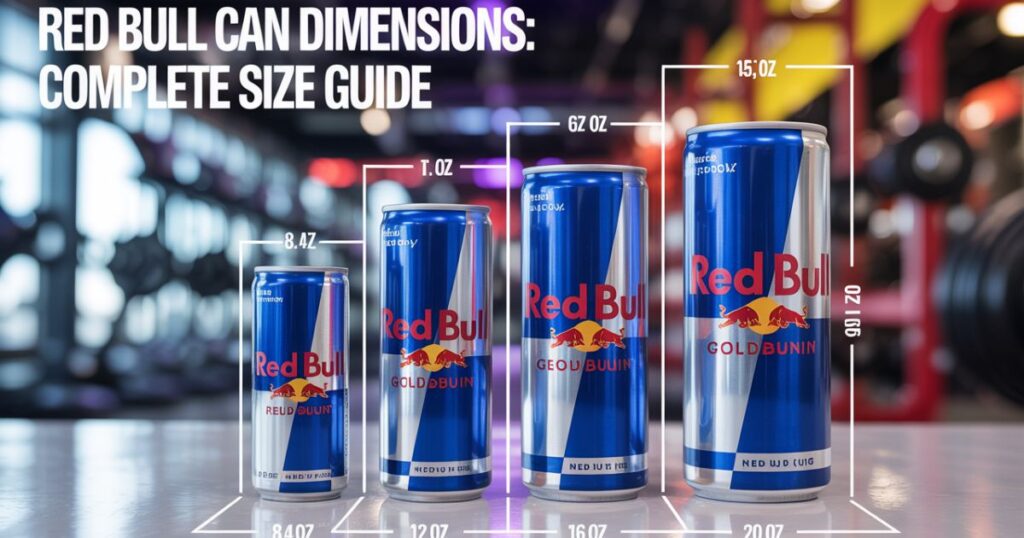 Red Bull Can Dimensions: A Complete Guide To Red Bull Can Sizes, With ...